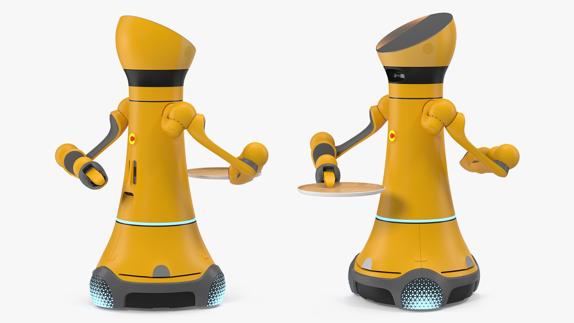 Service robot wooden tray 3D model - TurboSquid 1603221