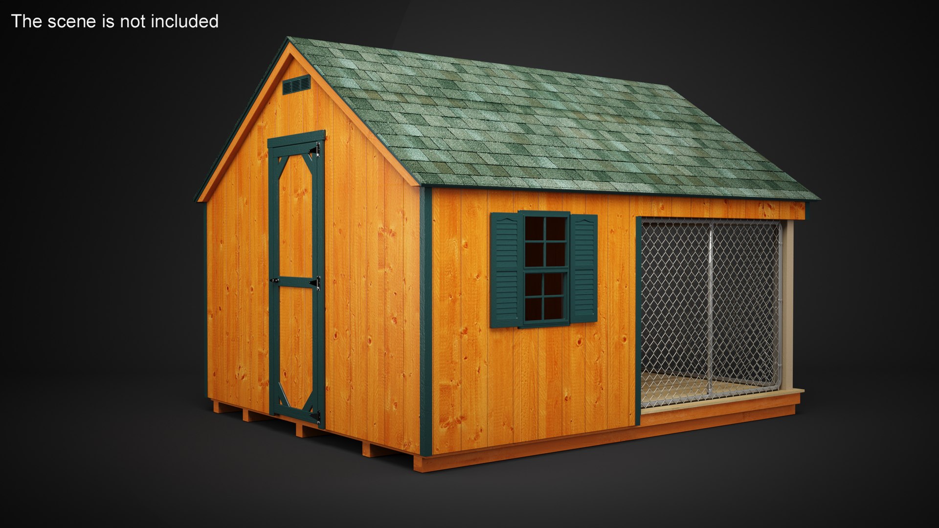 3D Outdoor Dog Kennel Model - TurboSquid 1968398