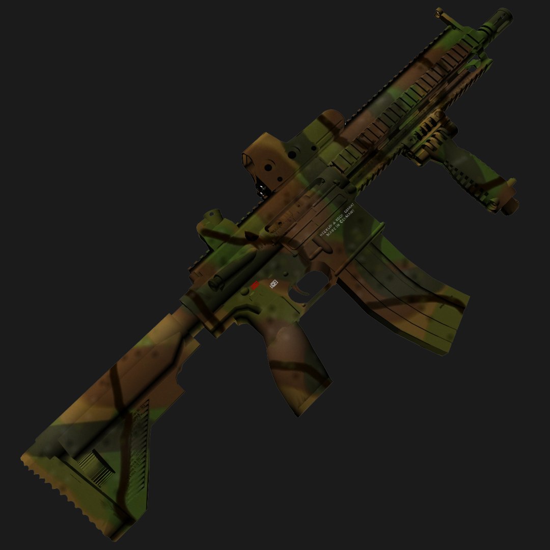 3d Model M416 Rifle