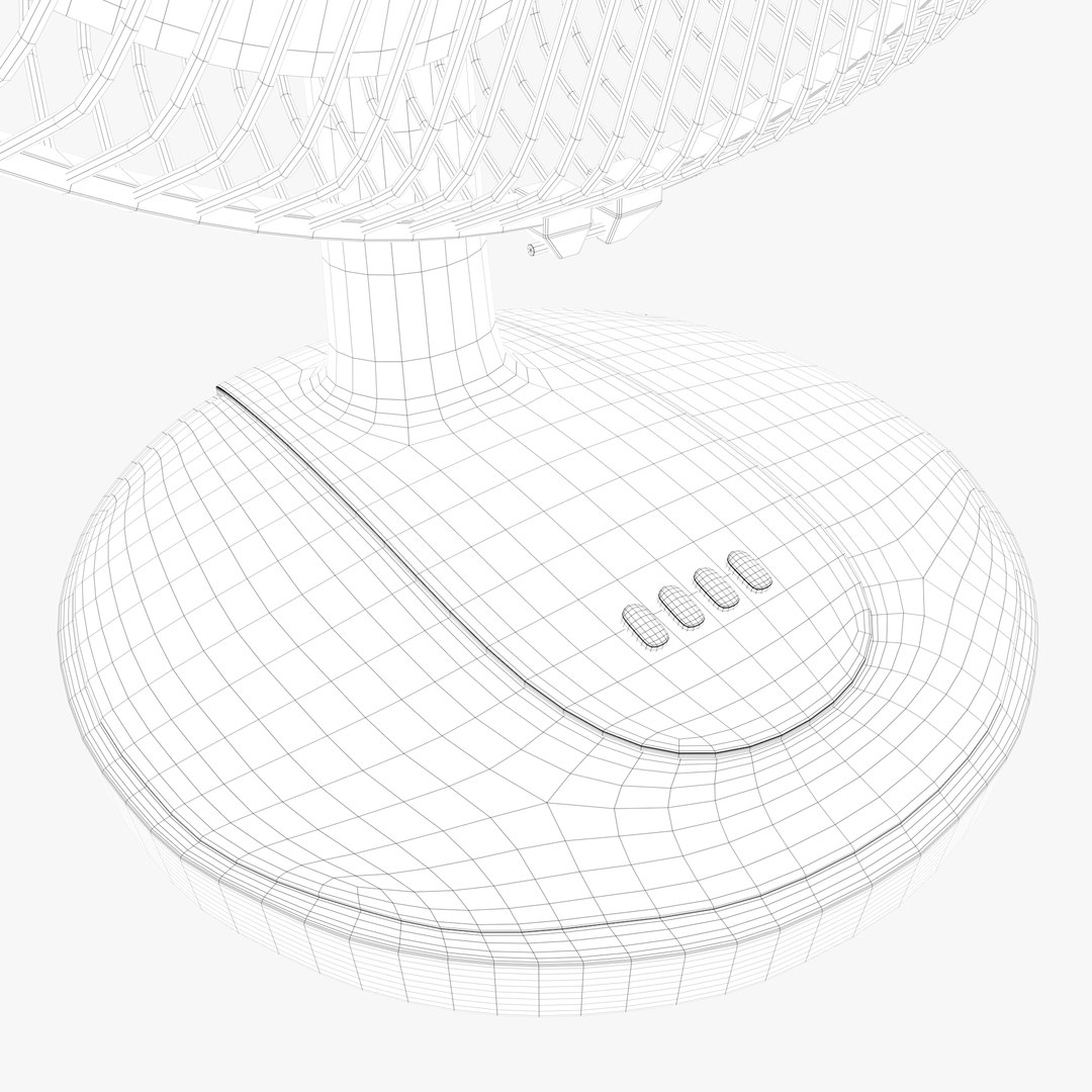 Black Table Fan 3D model - TurboSquid 2174358