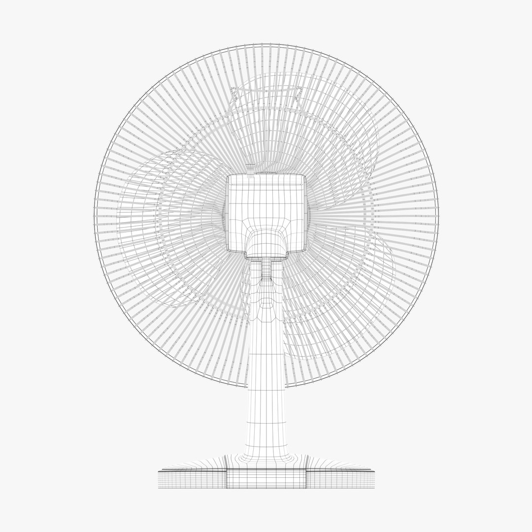Black Table Fan 3D model - TurboSquid 2174358