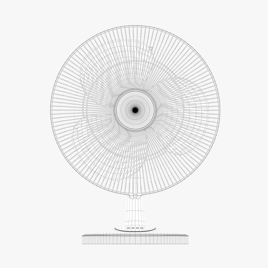 Black Table Fan 3D model - TurboSquid 2174358