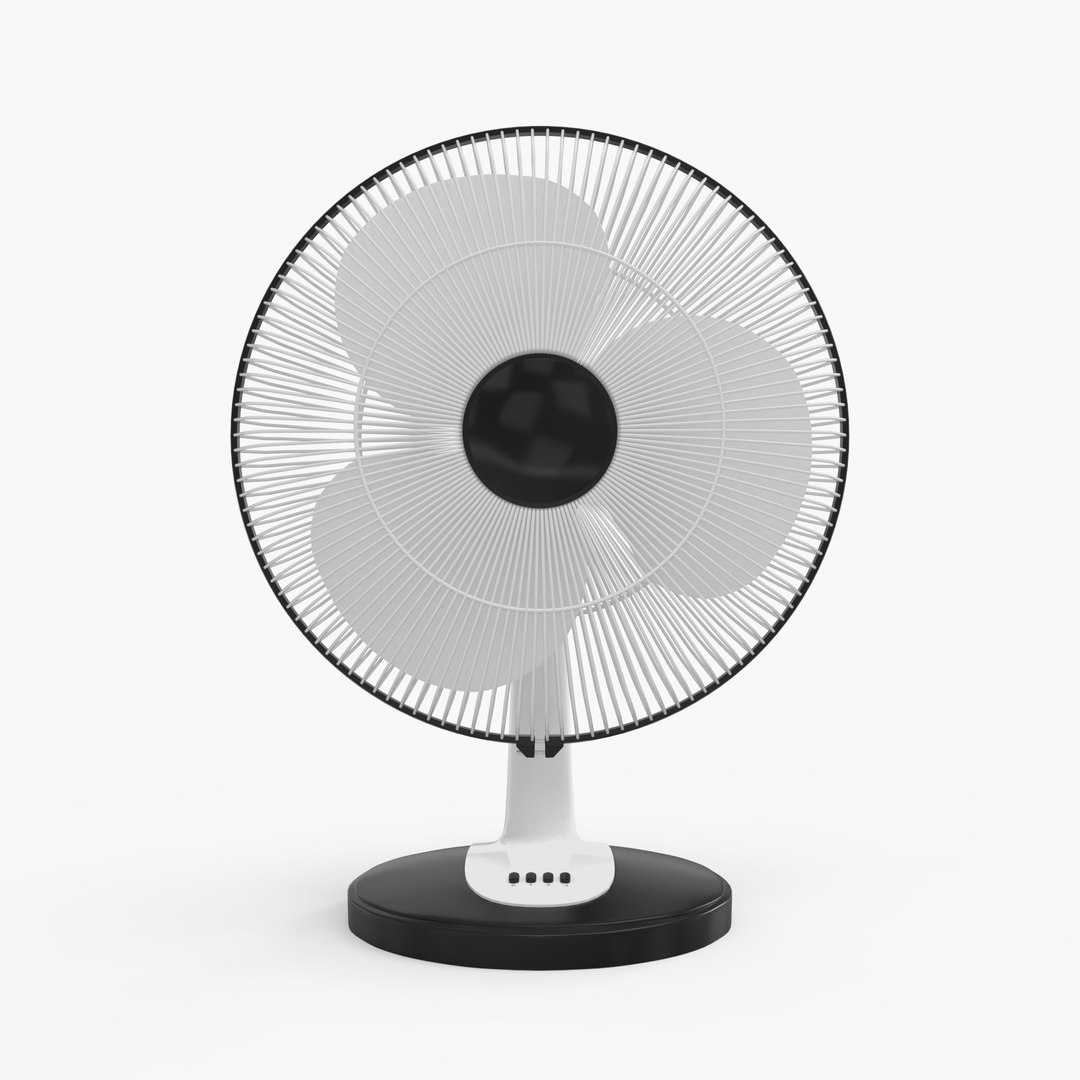 Black Table Fan 3D model - TurboSquid 2174358