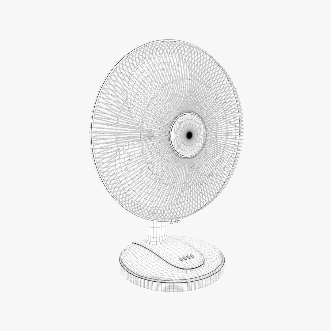 Black Table Fan 3D model - TurboSquid 2174358