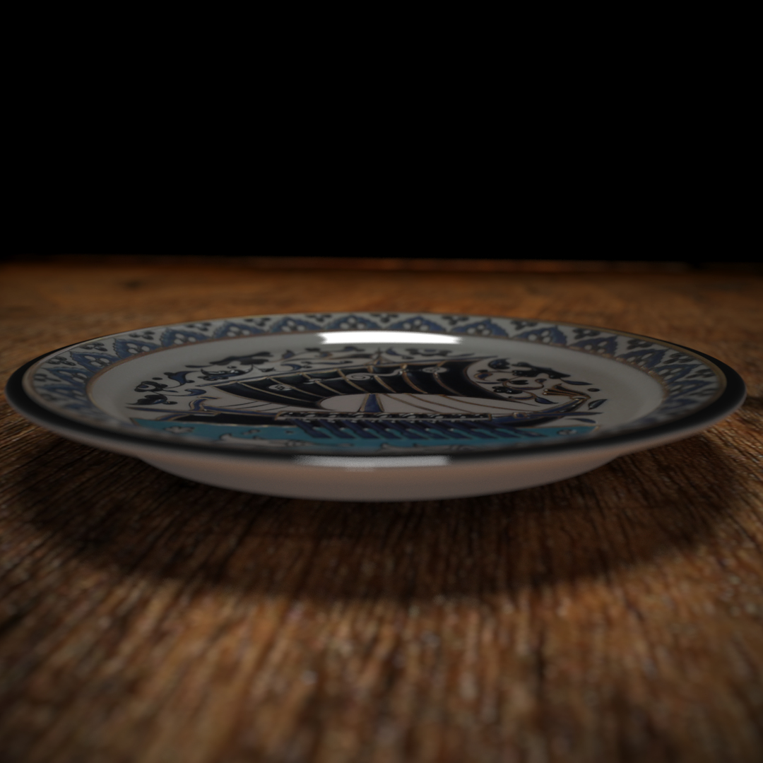 greek plate 3d model