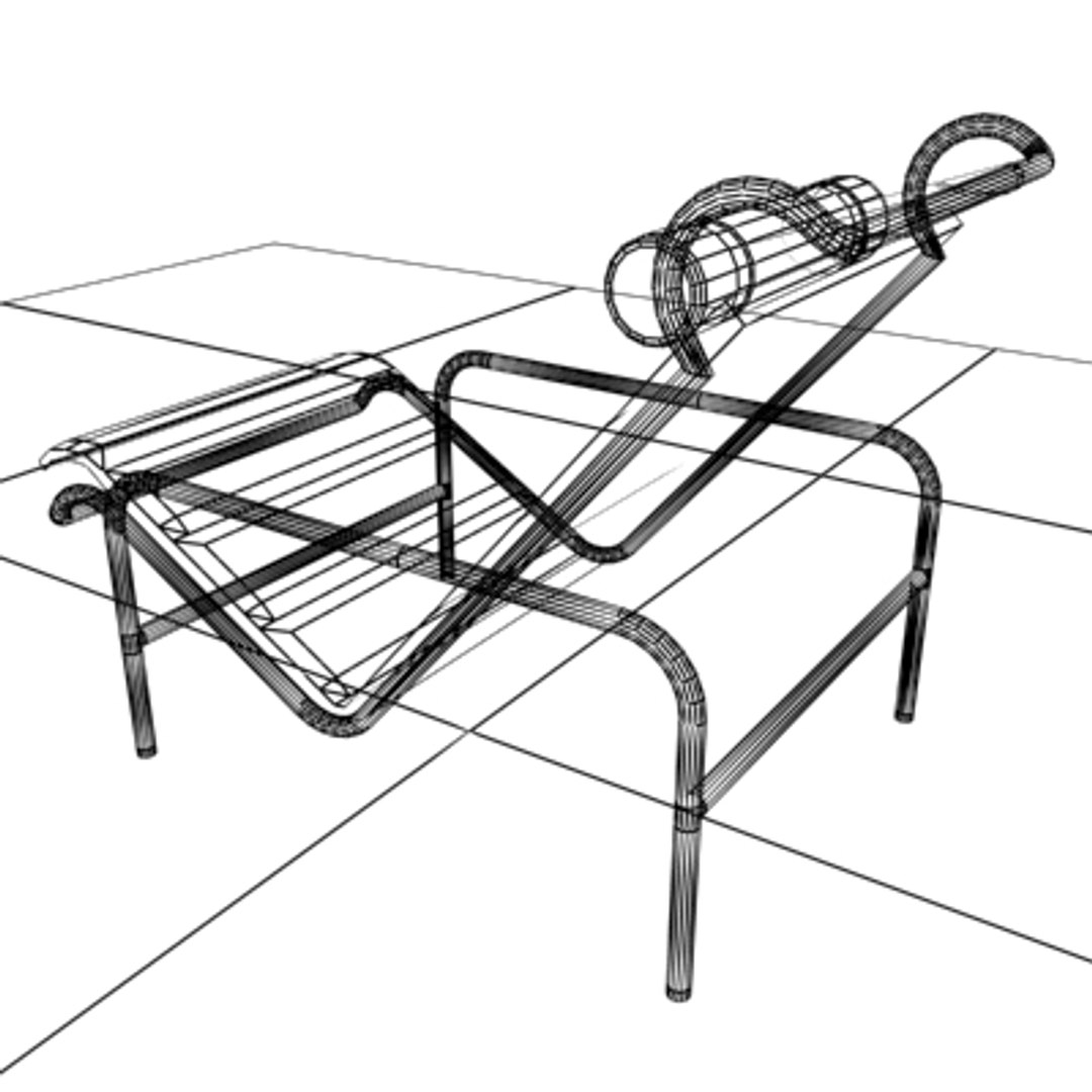 Modern Tube Chair 3ds
