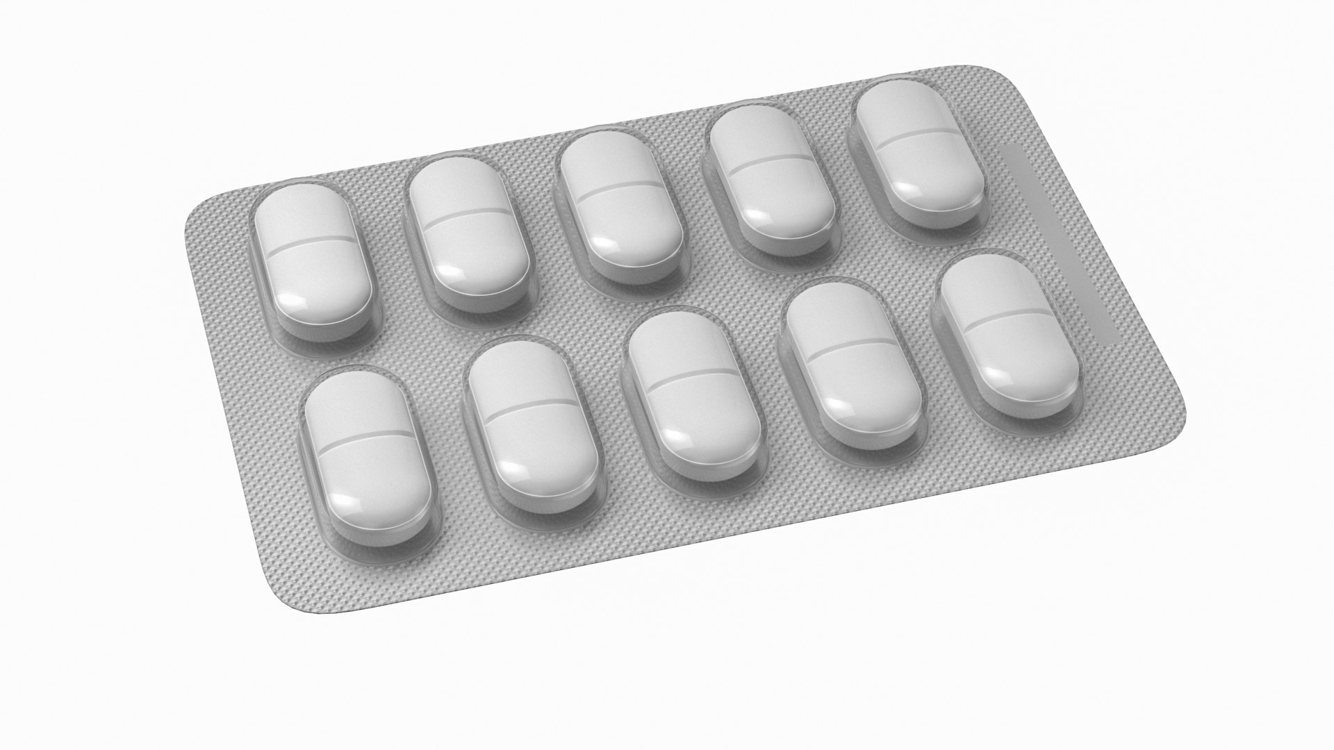 3D Blister Pills Pack 03 model - TurboSquid 2164692