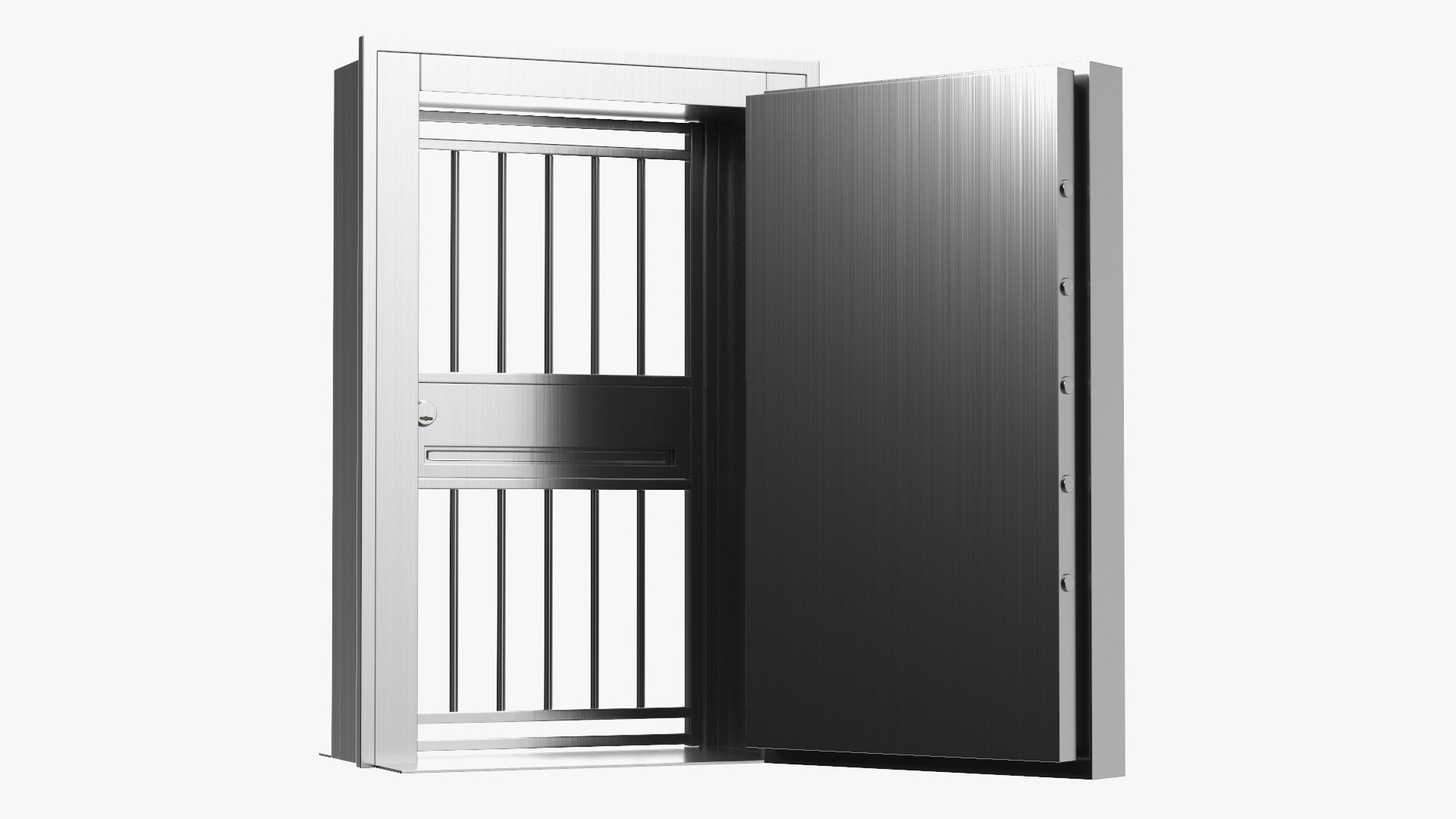 3D Security Guard With Bank Vault Model - TurboSquid 2350500
