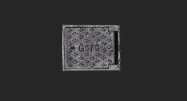 3D metal utility cover 4k model - TurboSquid 1420004