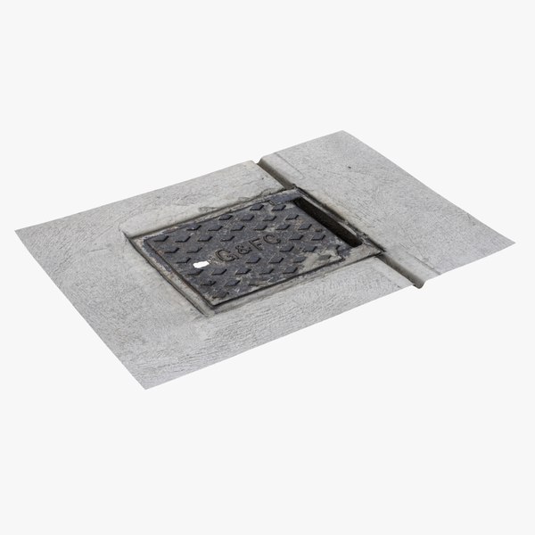 3D metal utility cover 4k model - TurboSquid 1420004