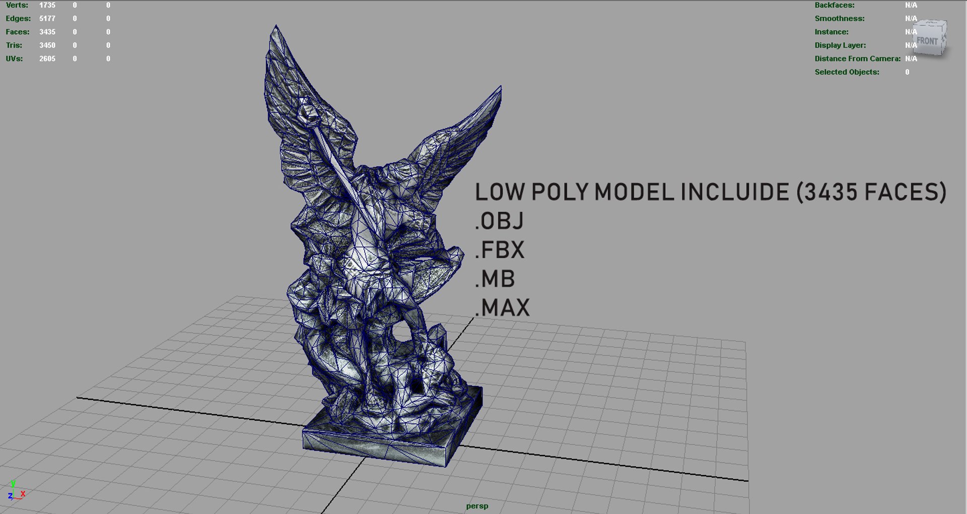 Archangel Michael 3D Model - TurboSquid 1304646