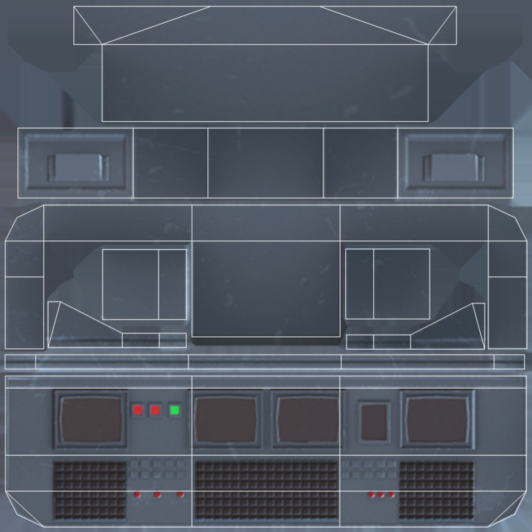 3D Control Panel - Low Poly Game Ready Model - TurboSquid 2038720