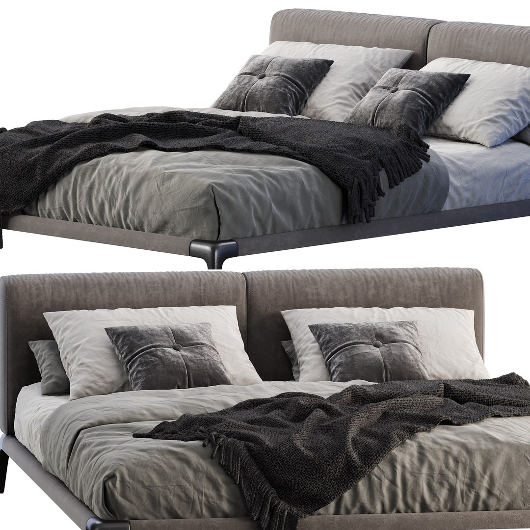 3D Bed Poliform Park Model - TurboSquid 1564943