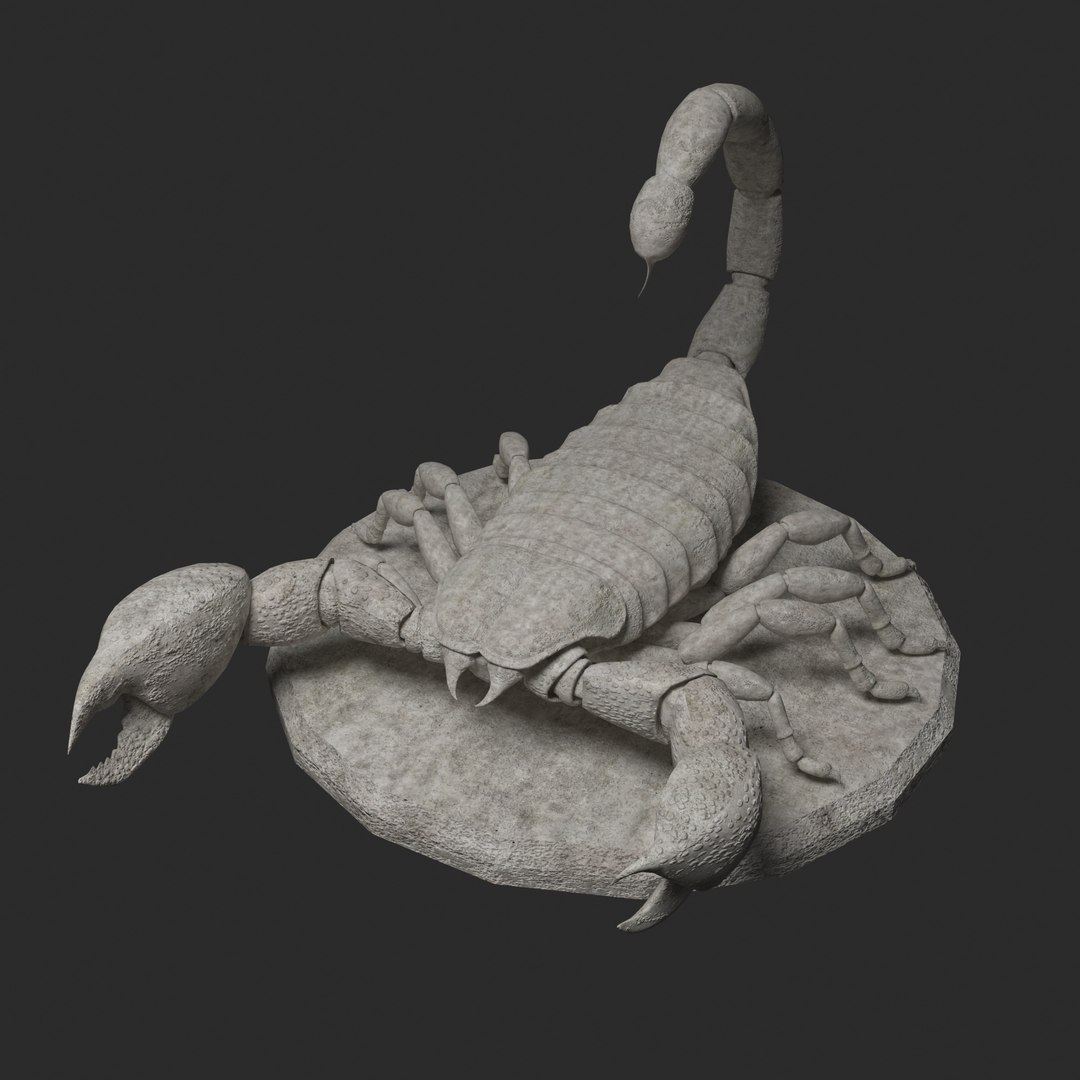 Scorpio Zodiac Statue 3D 3D - TurboSquid 1909333