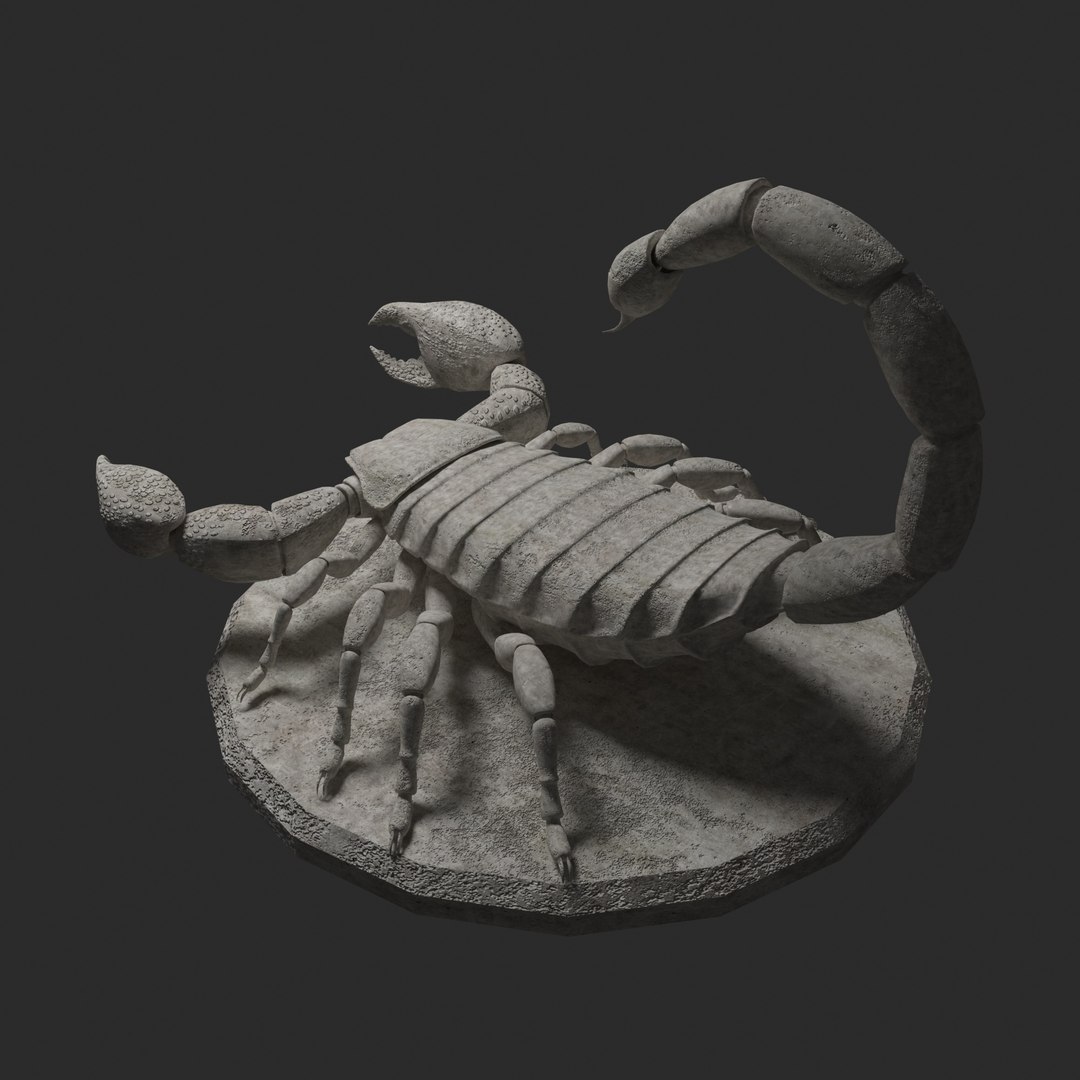 Scorpio Zodiac Statue 3D 3D - TurboSquid 1909333