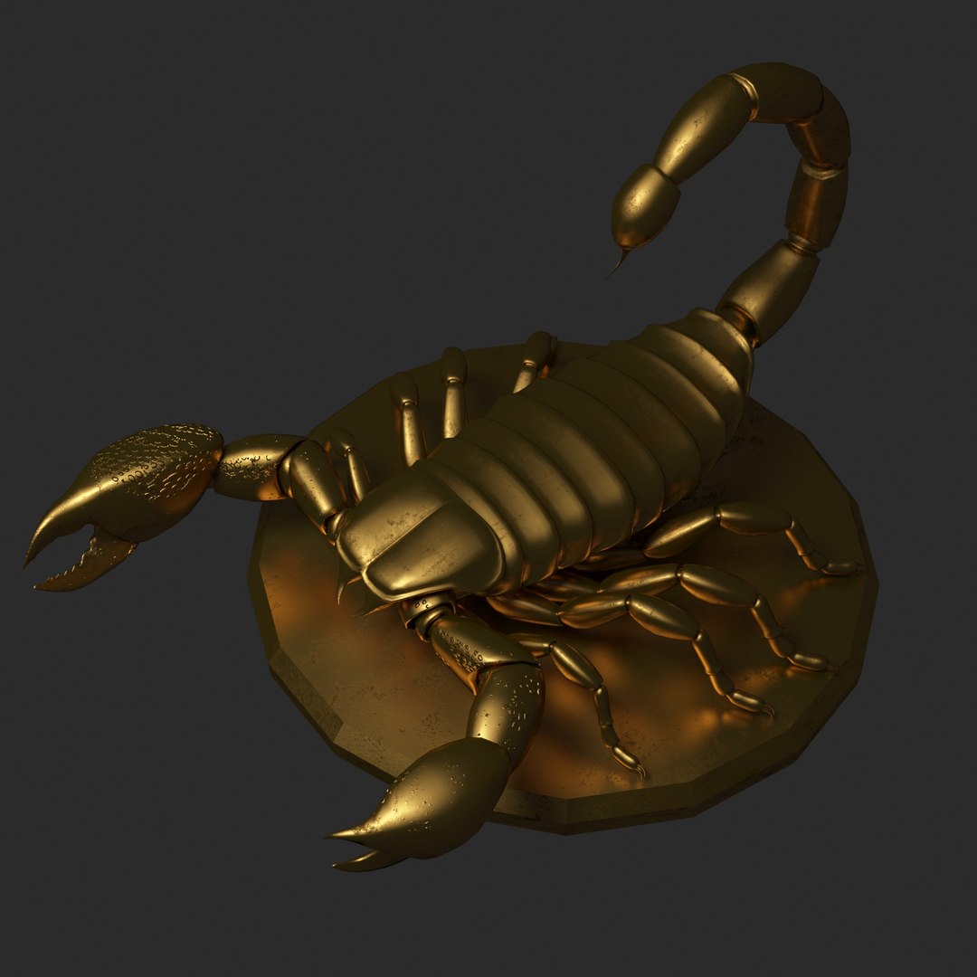 Scorpio Zodiac Statue 3D 3D - TurboSquid 1909333