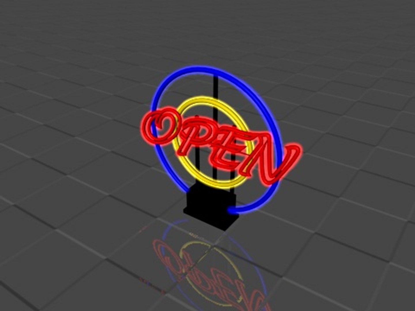Free C4d Model Neon Sign