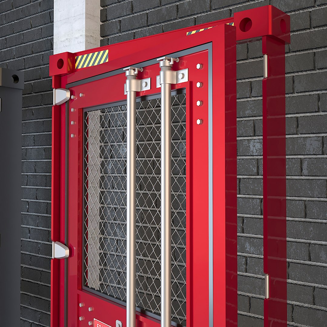 Industrial Container Doors 3D Model - TurboSquid 1640234