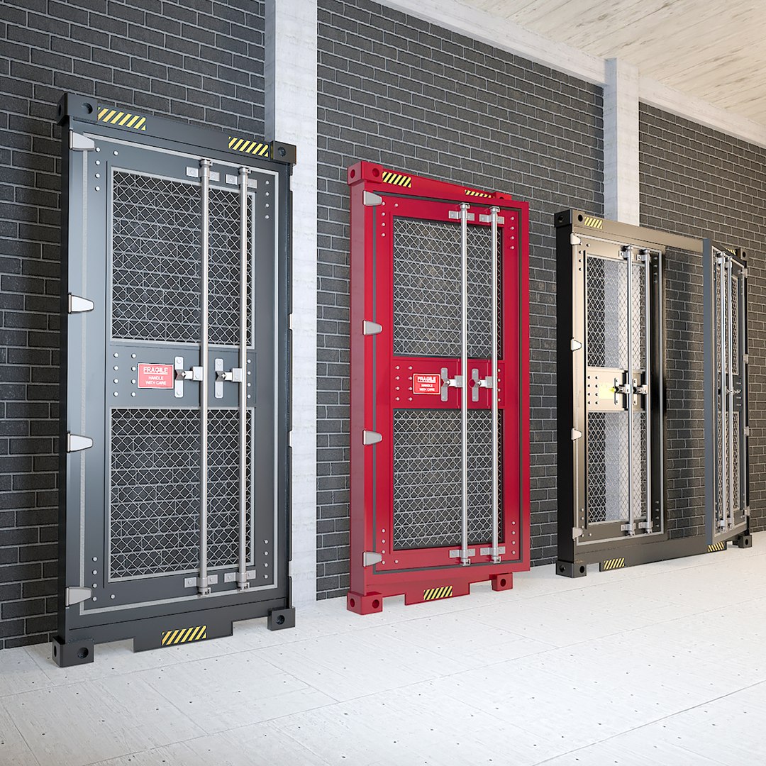 Industrial Container Doors 3D Model - TurboSquid 1640234