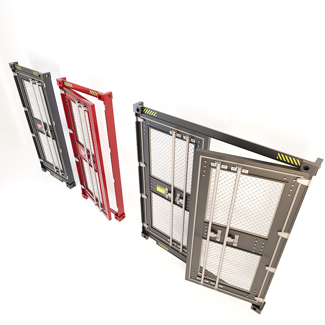 Industrial Container Doors 3D Model - TurboSquid 1640234