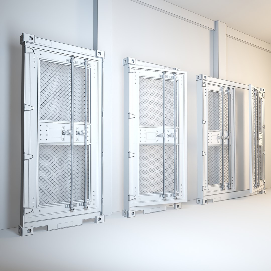 Industrial Container Doors 3D Model - TurboSquid 1640234