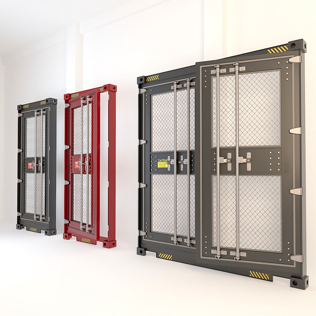 Industrial Container Doors 3D Model - TurboSquid 1640234