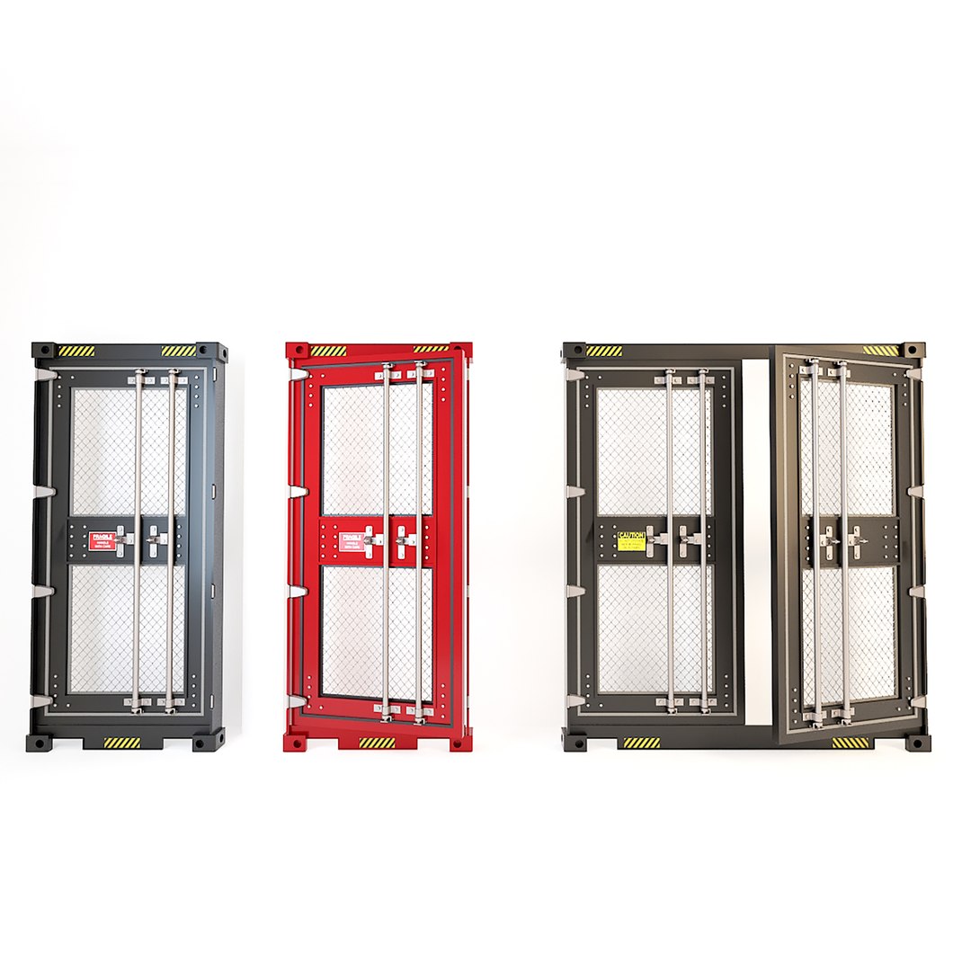 Industrial Container Doors 3D Model - TurboSquid 1640234
