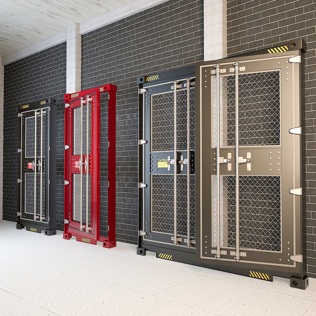 Industrial Container Doors 3D Model - TurboSquid 1640234