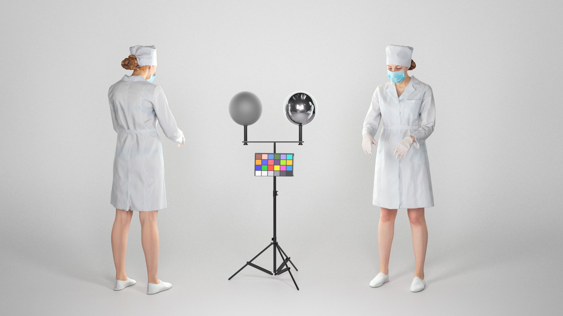 Human Young Woman Uniform Model - TurboSquid 1500214