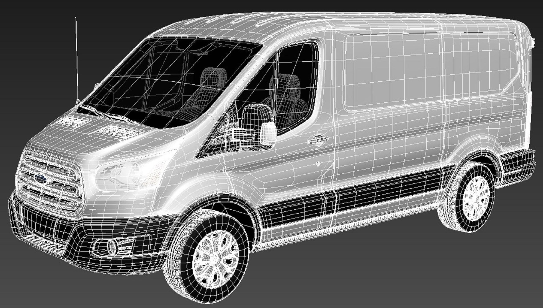 3d Obj 2014 Van Transit