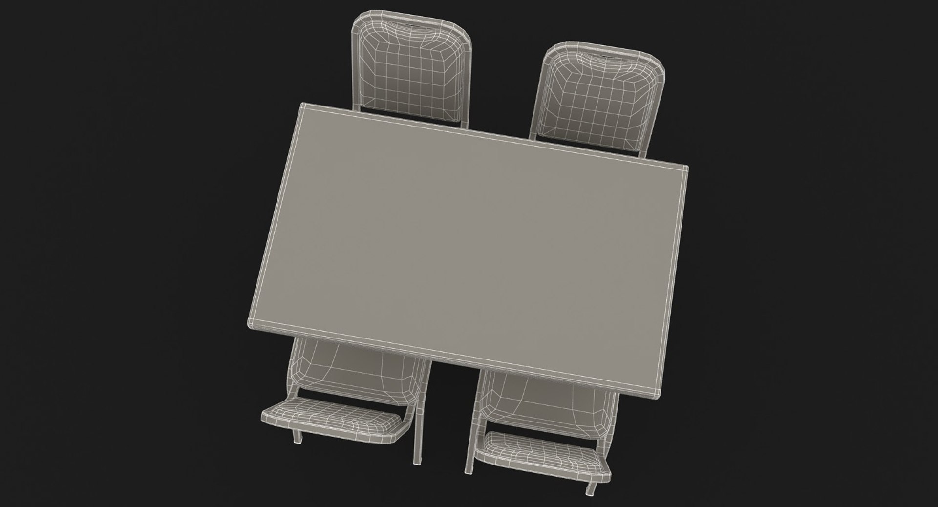 3D Restaurant Table Double - TurboSquid 1285037