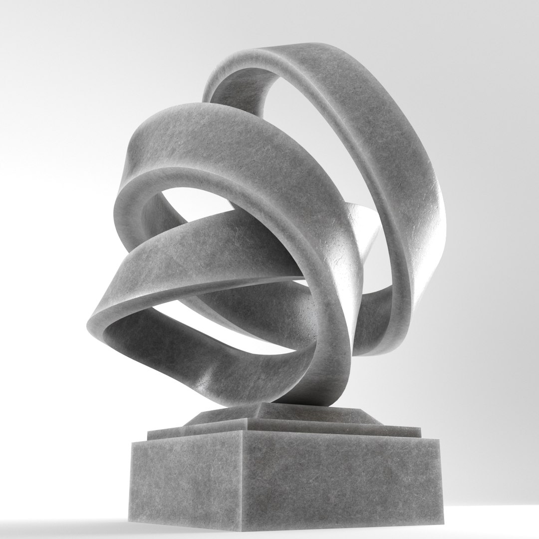 Modern Decorative Abstract Stone Model - TurboSquid 1640681
