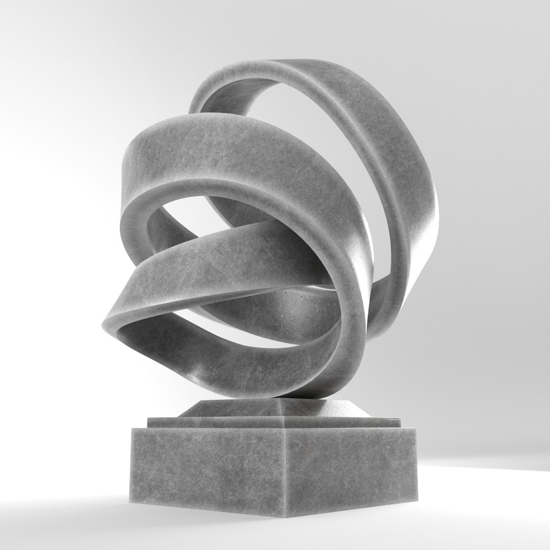 Modern Decorative Abstract Stone Model - TurboSquid 1640681