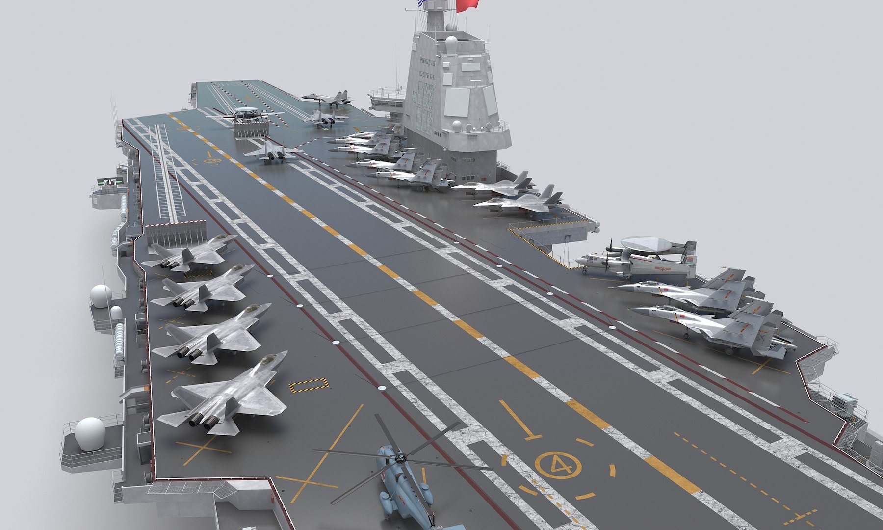 China Aircraft Carrier CV-18 Fujian Model - TurboSquid 2420031