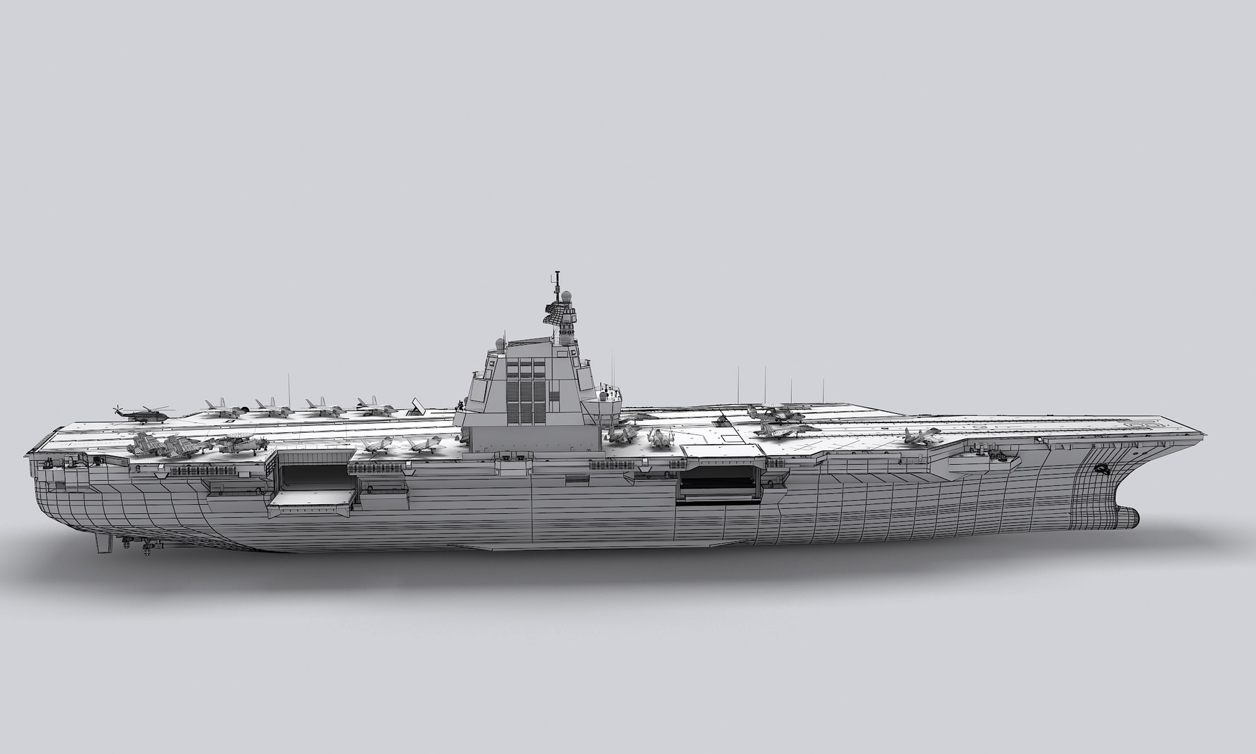China Aircraft Carrier CV-18 Fujian Model - TurboSquid 2420031