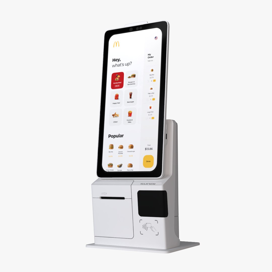 SUNMI K2 Mini Self-service POS Kiosk 3D Model - TurboSquid 2128830