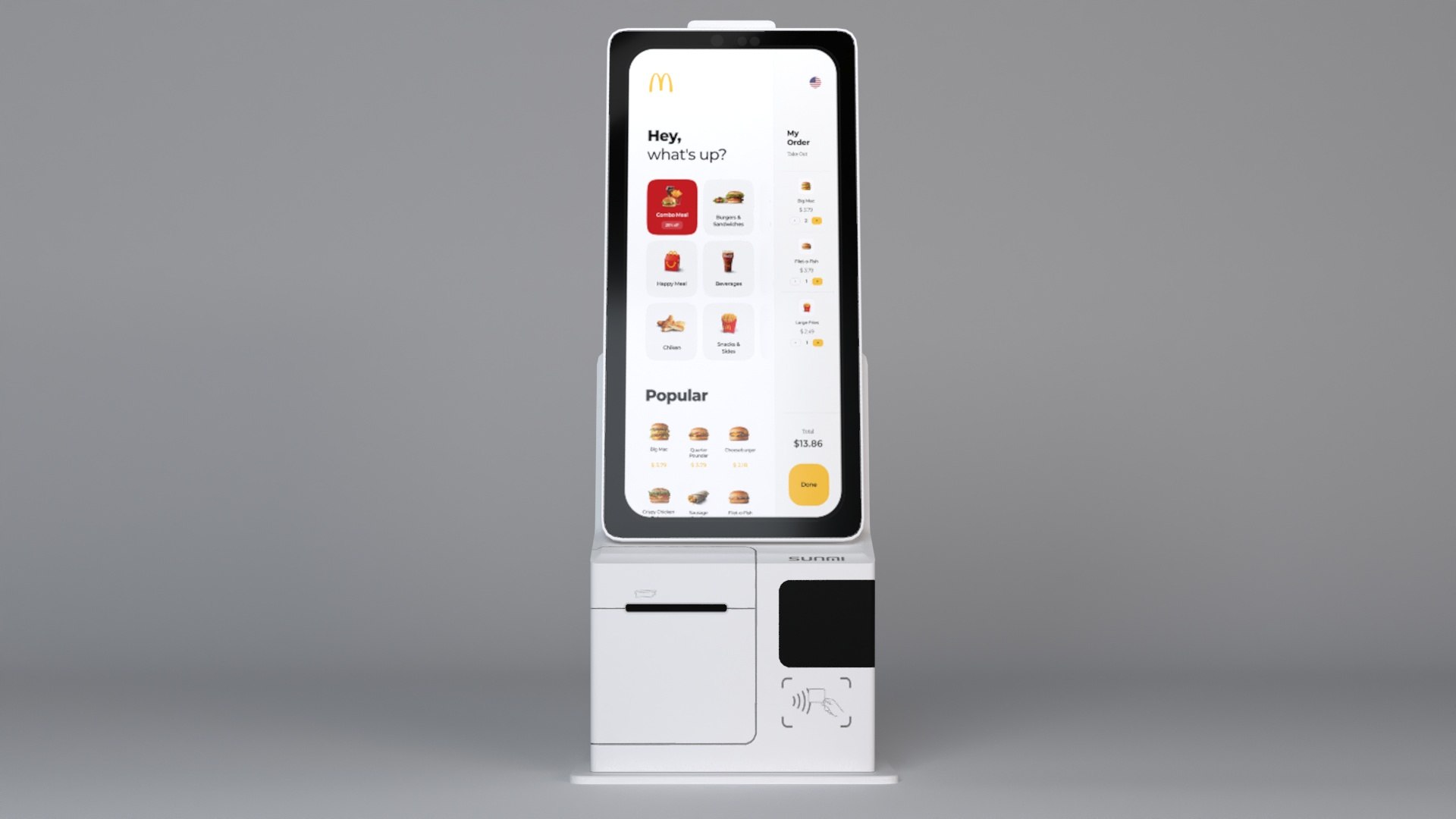 SUNMI K2 Mini Self-service POS Kiosk 3D Model - TurboSquid 2128830