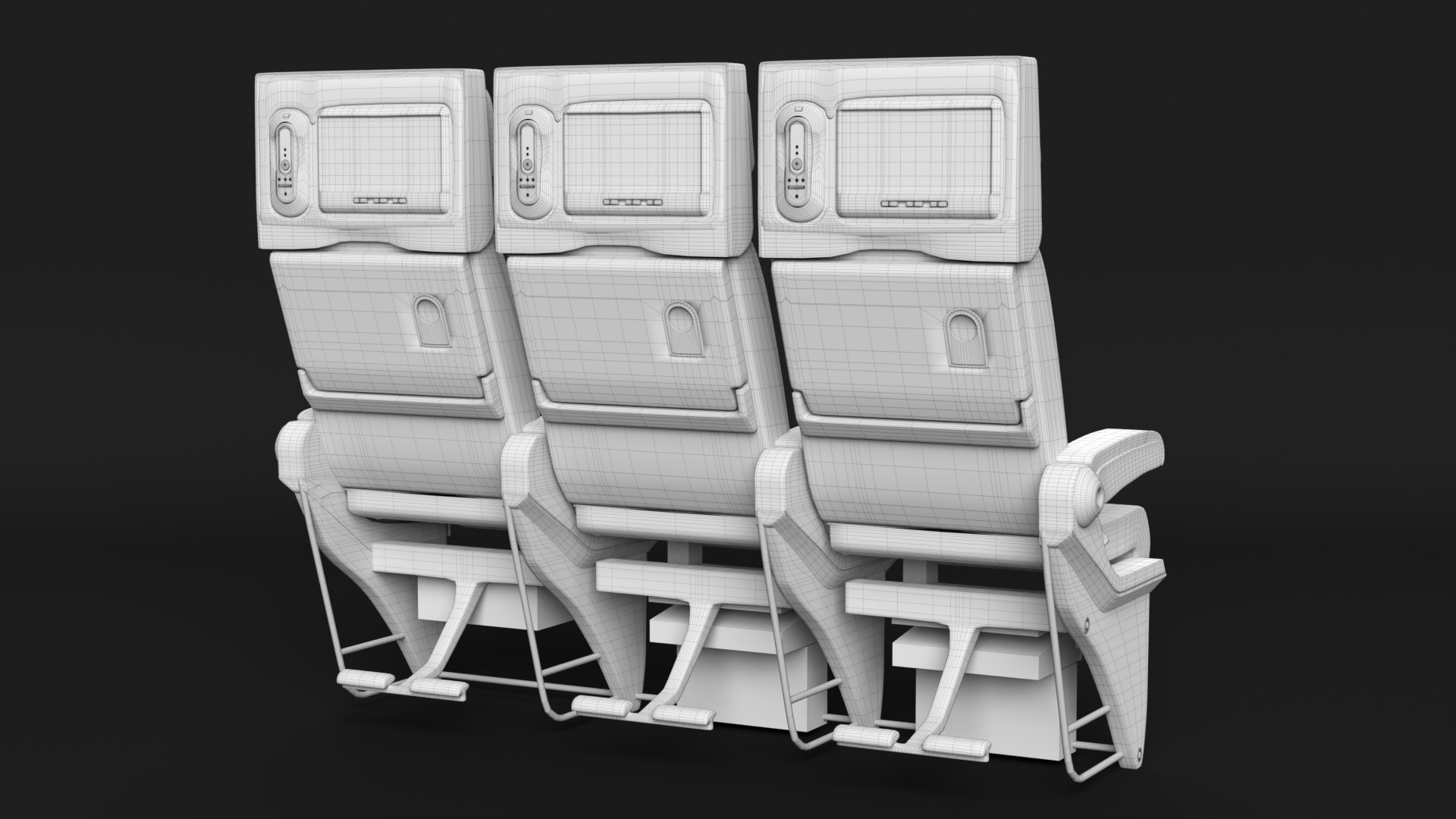 Airplane Seats 3D Model - TurboSquid 2056244