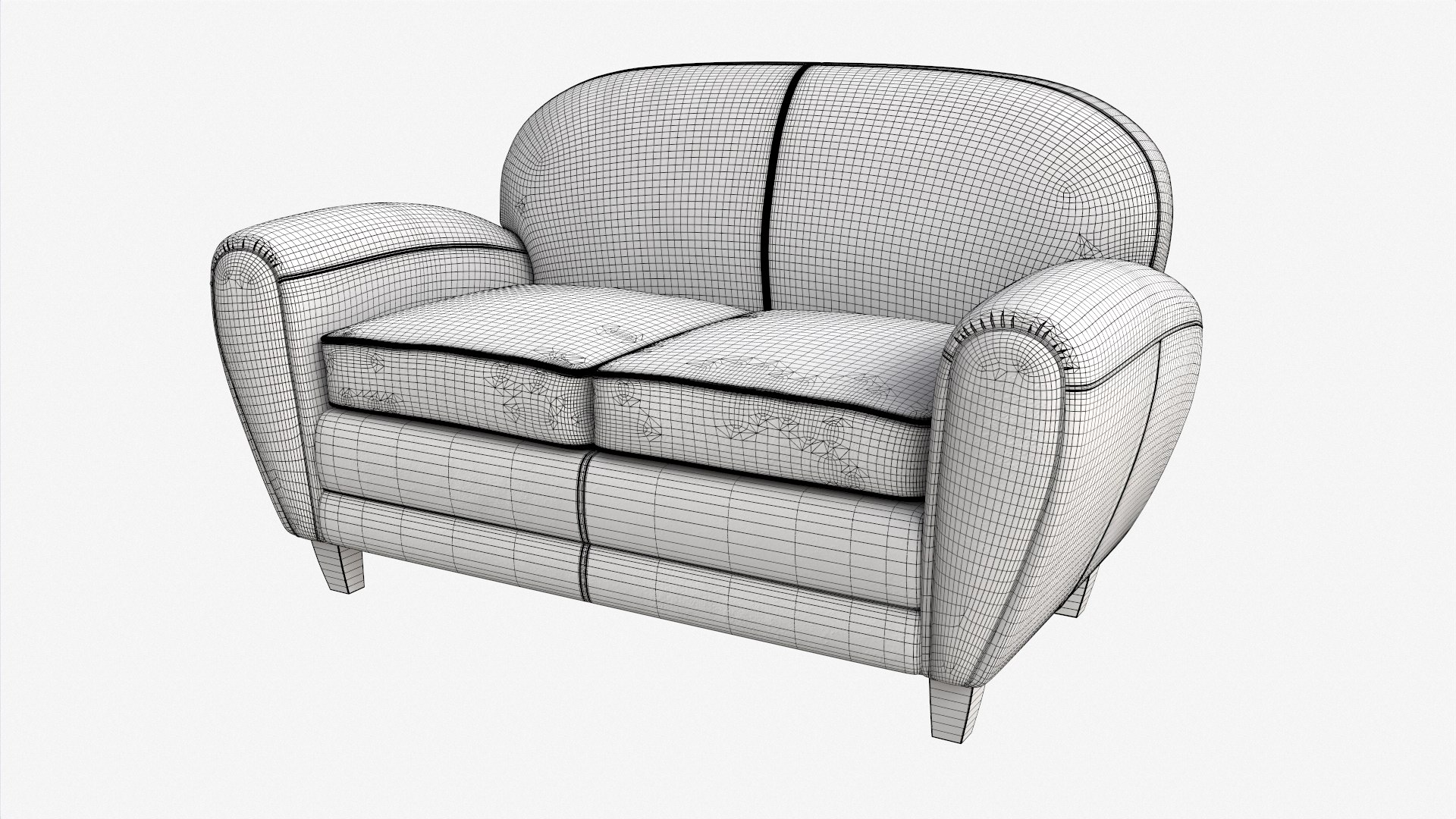 3D Canape CLUB sofa NEW YORK vintage brown - TurboSquid 2094232