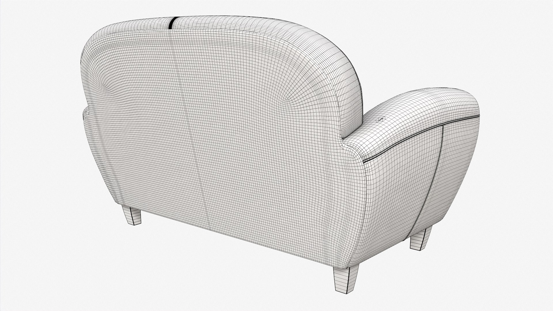 3D Canape CLUB sofa NEW YORK vintage brown - TurboSquid 2094232