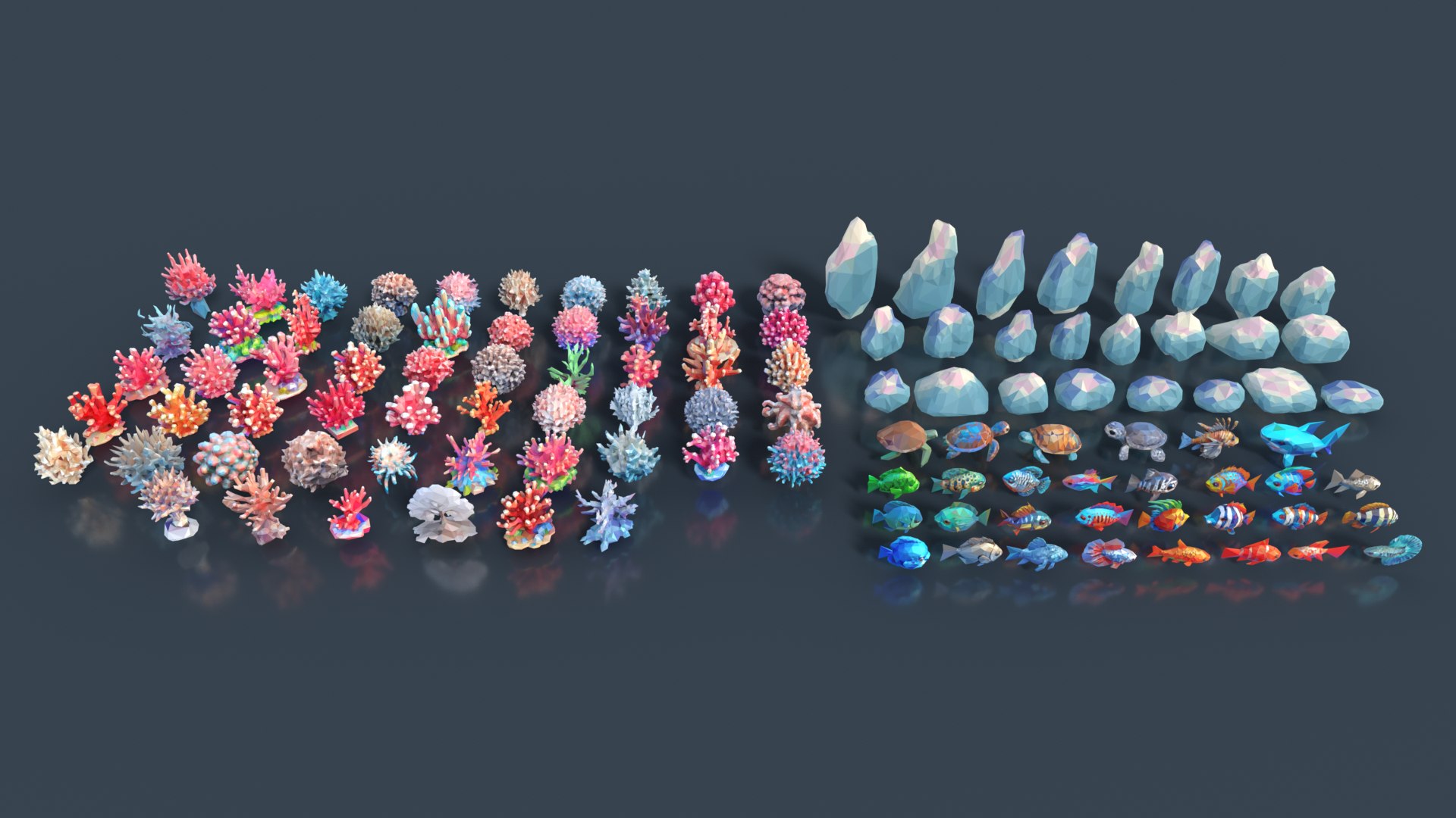 Stylized Underwater Game Assets - 240325 Model - TurboSquid 2209221