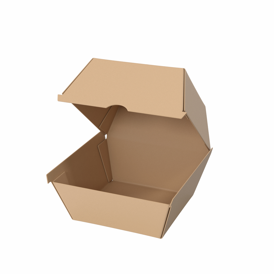 Open Burger Box 3D Model - TurboSquid 2039205