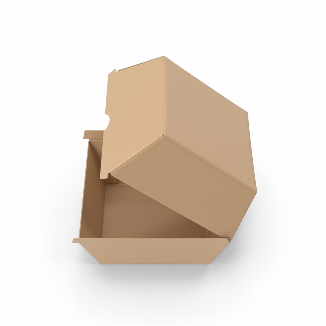 Open Burger Box 3D Model - TurboSquid 2039205
