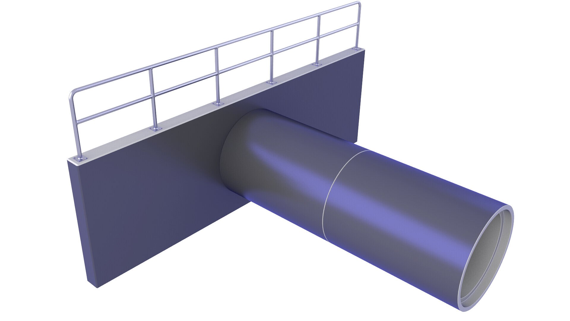 3D Concrete Sewer Drain Outlet Flap Valve 28 Model - TurboSquid 1979981