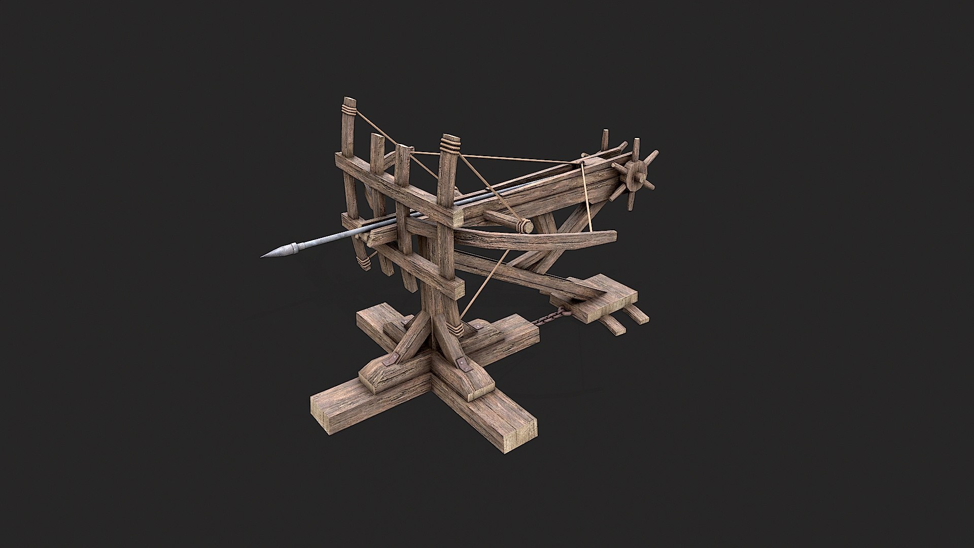 Medieval Siege Ballista Launcher 2 3D Model - TurboSquid 2359783