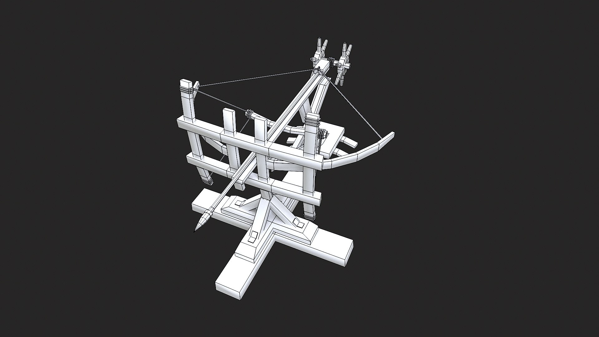 Medieval Siege Ballista Launcher 2 3D Model - TurboSquid 2359783