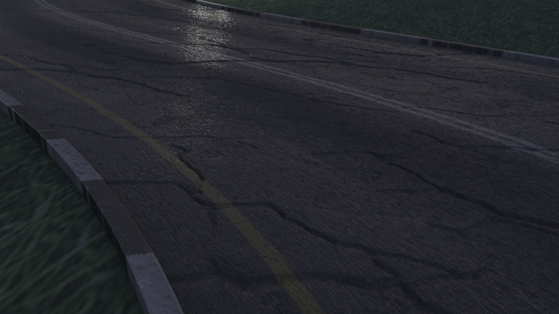 Forest Road Tarmac 3D Model - TurboSquid 1447186