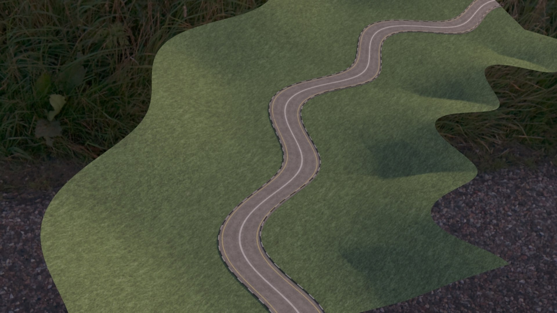 Forest Road Tarmac 3D Model - TurboSquid 1447186