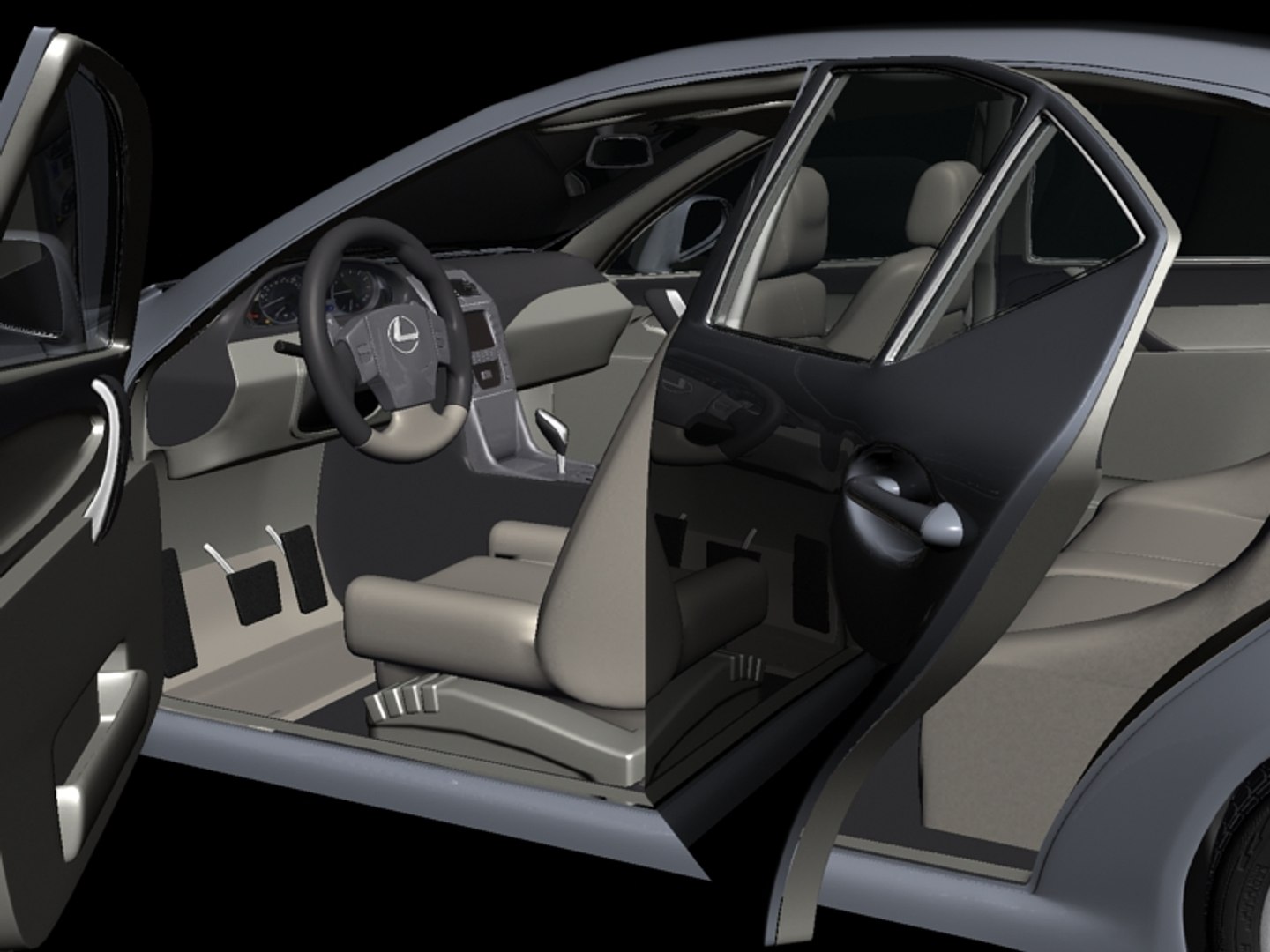 Lexus Is220d 3d Model