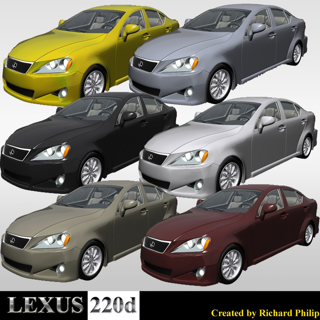 Lexus Is220d 3d Model